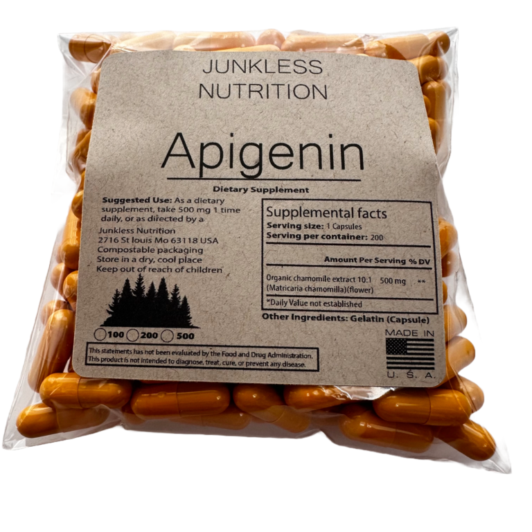 Pure Apigenin Capsules – Benefits Stress Sleep and Testosterone Health ...